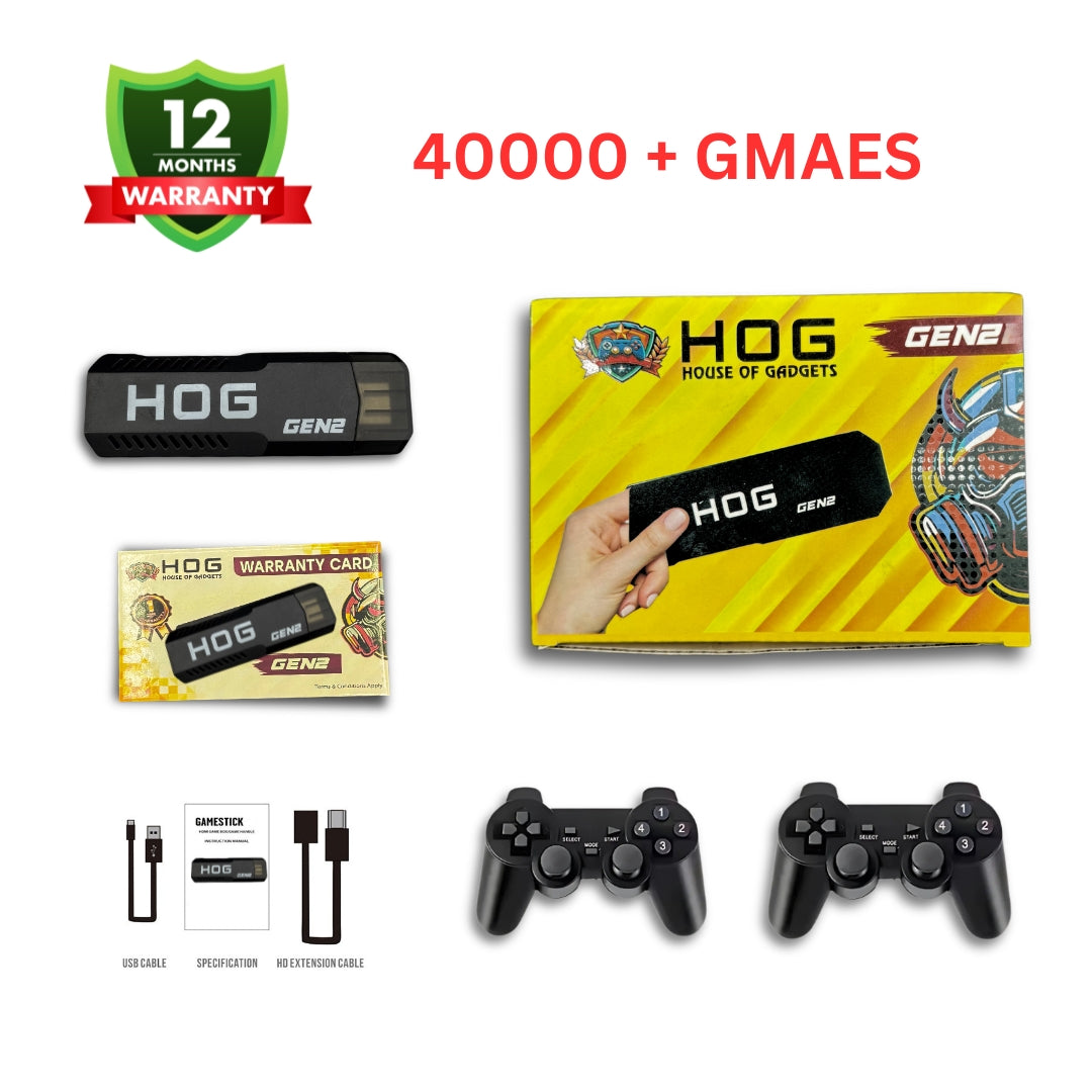 HOG™ Premium HOG GEN 2 Game stick With Warranty 5Ghz 40000+ Video Game ...