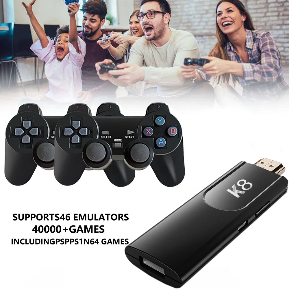 Premium K8 Gamestick 3D 64GB 2.4G Wireless Controller 32000 Video Game ...